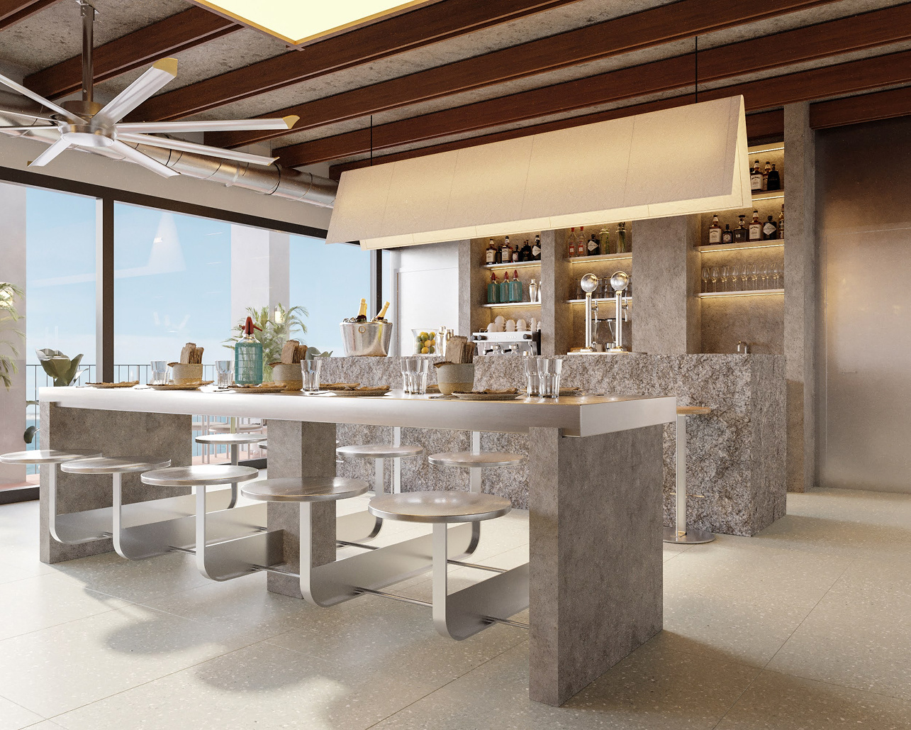 zonas comunes apartamentos exterior